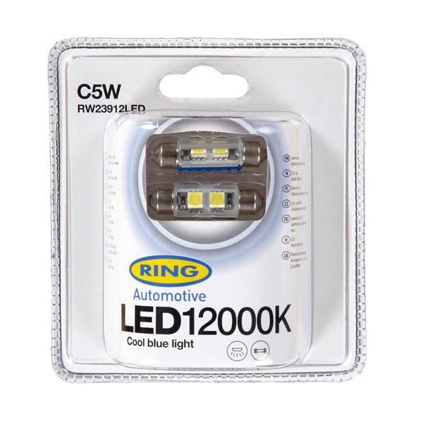 Ring 12v C5W LED Bulbs - Cool Blue - Wilco Direct