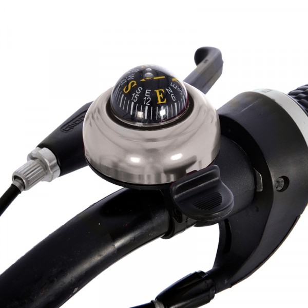 Compass Cycle Bell - Silver - Wilco Direct