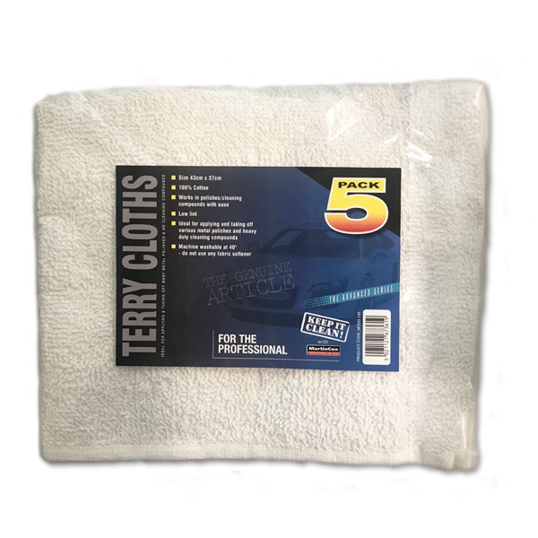 100% Cotton Terry Cloths - 5 Pack - Wilco Direct