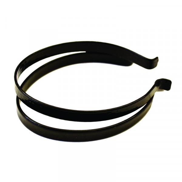 Trouser Clips - Black PVC Coated Steel Bands - Wilco Direct