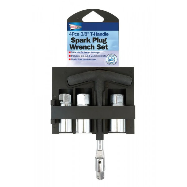 Streetwize T-Handle Spark Plug Wrench Set - 3/8" - Wilco Direct