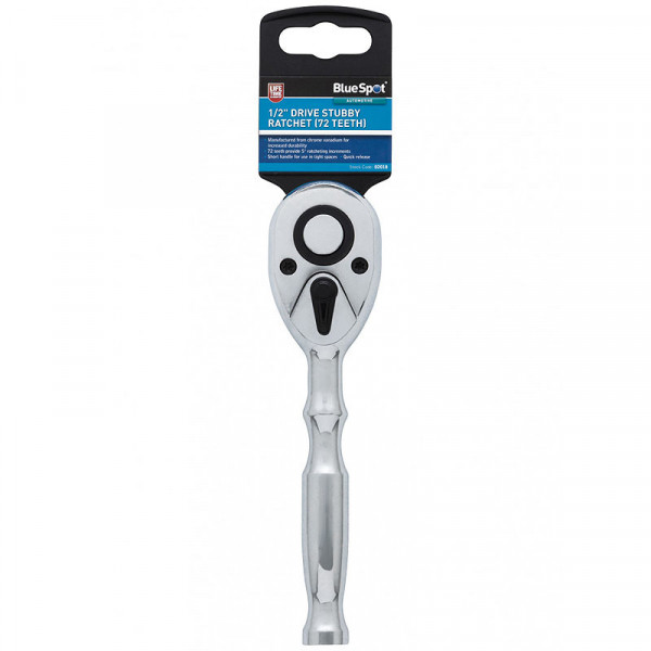 Blue Spot 1/2" Drive Stubby Ratchet - Wilco Direct