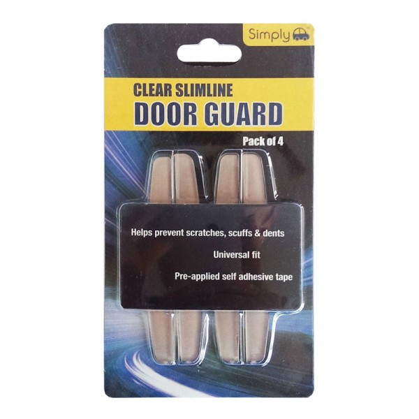 Clear Slimline Door Guards - Pack 4 - Wilco Direct