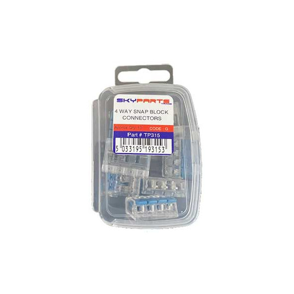 SkyParts 4 Way Snap Lock Wiring Connectors - 10 Piece - Wilco Direct