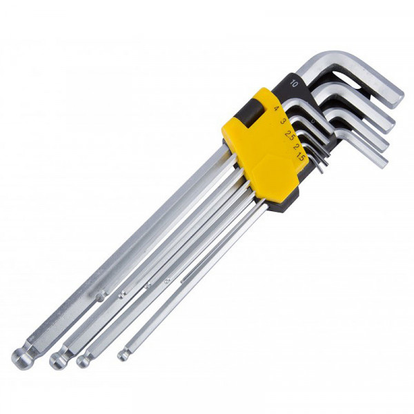 Blue Spot Extra-Long Ball End Hex Key Set - 9 Piece - Wilco Direct