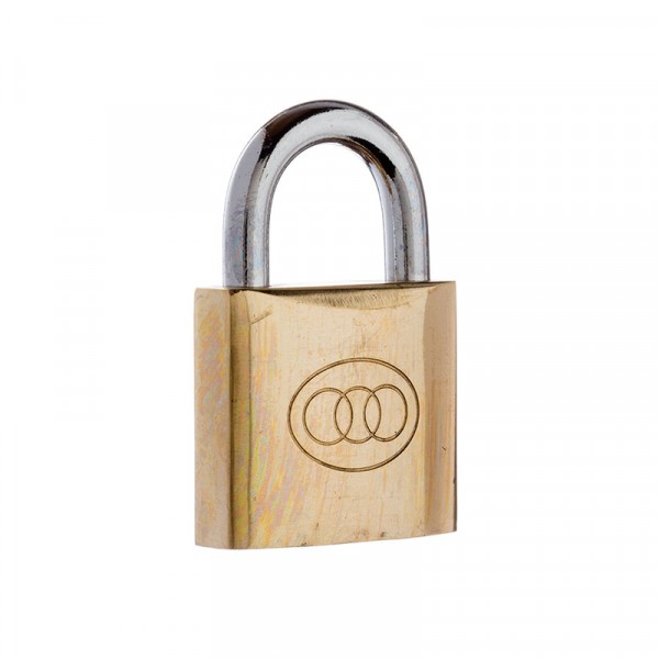 Tri-Circle Brass Padlock 264/38mm - Wilco Direct