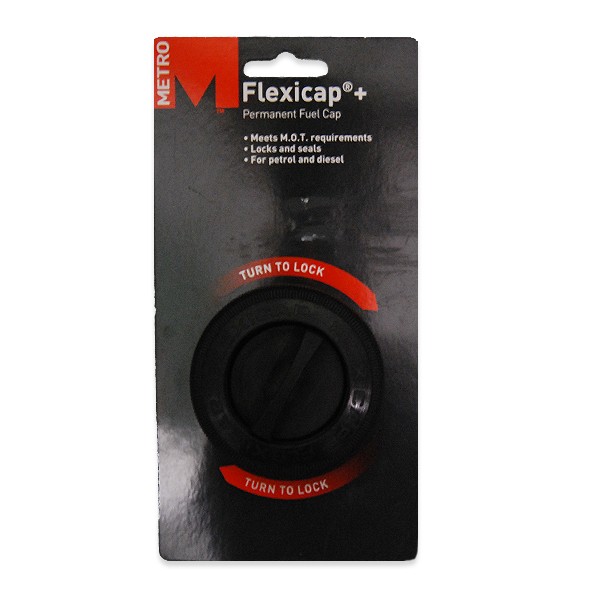 Flexicap+ Universal Fuel Tank Cap - Black - Wilco Direct
