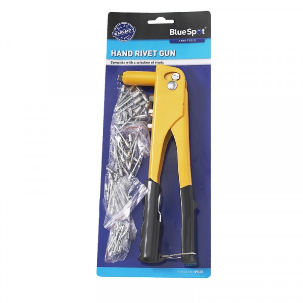 Blue Spot Hand Rivet Gun + 60 Rivets - Wilco Direct