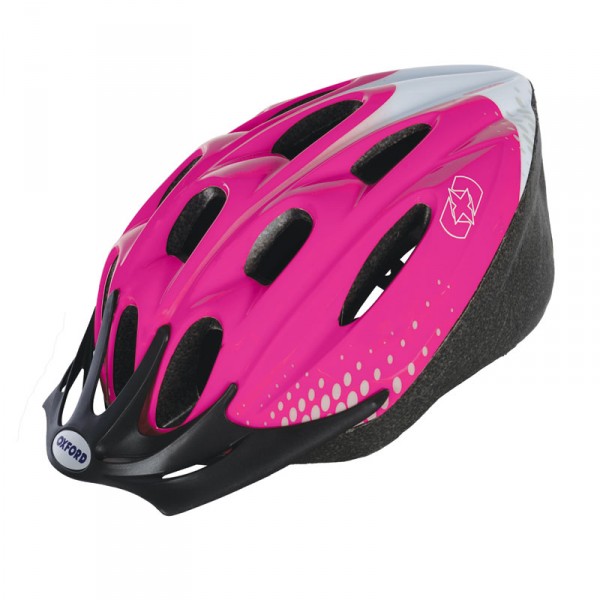 F15 Pink/White Cycle Helmet - Medium - Wilco Direct