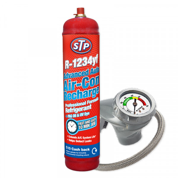 A/C Pro Aircon Recharge R1234YF Gas and Reuseable Trigger & Gauge ...