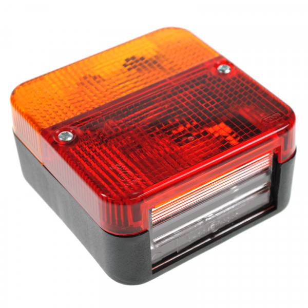 4 Function Rear Trailer Lamp - Square - Wilco Direct
