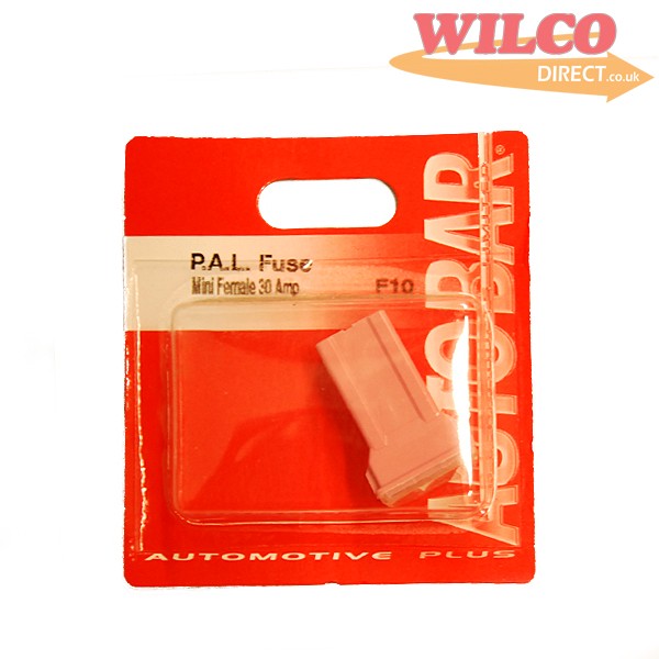 Mini Pal Fuse Female 30 Amp - Pink - Wilco Direct