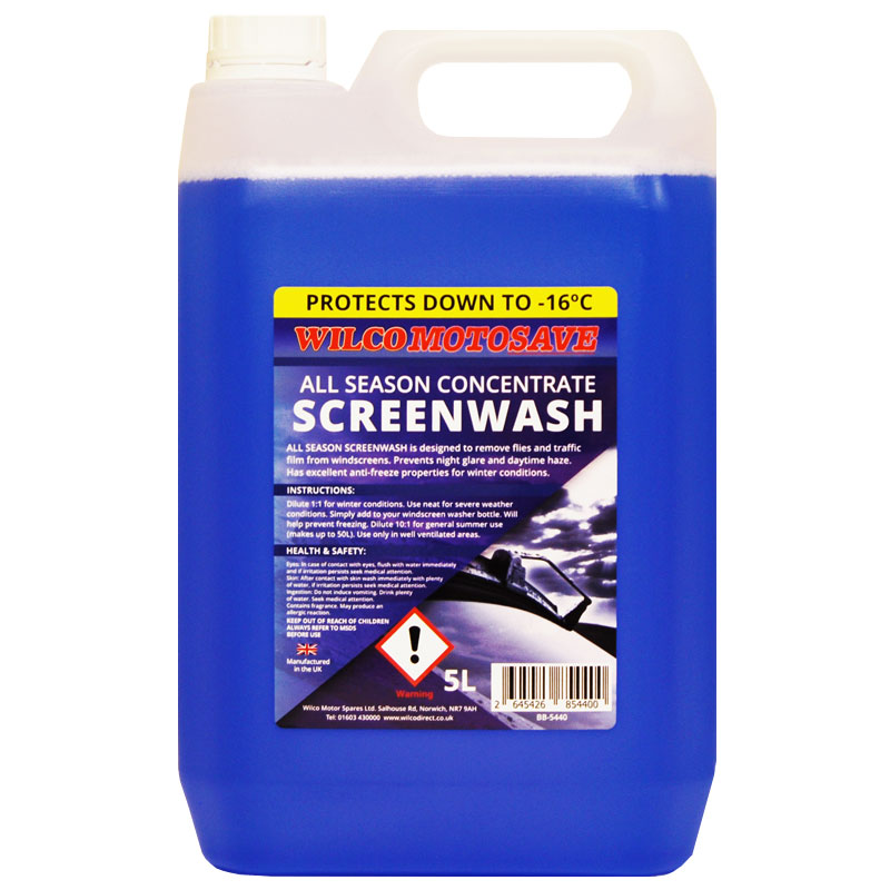 Wilco Concentrated Screenwash 5 Litre - Wilco Direct